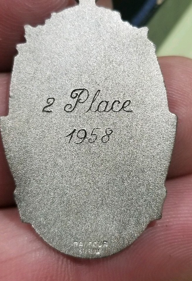 Vintage Sterling Silver American Legion Veteran Oratory Medal Award ...