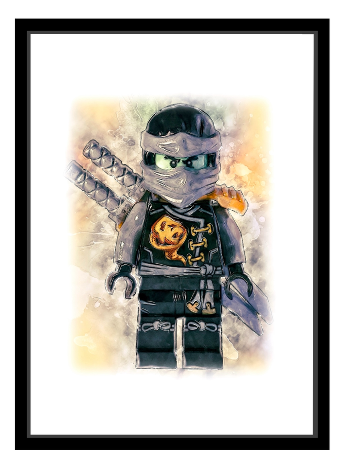 Ninjago Characters Boys Bedroom Prints / Posters Birthday Gift A4 ...