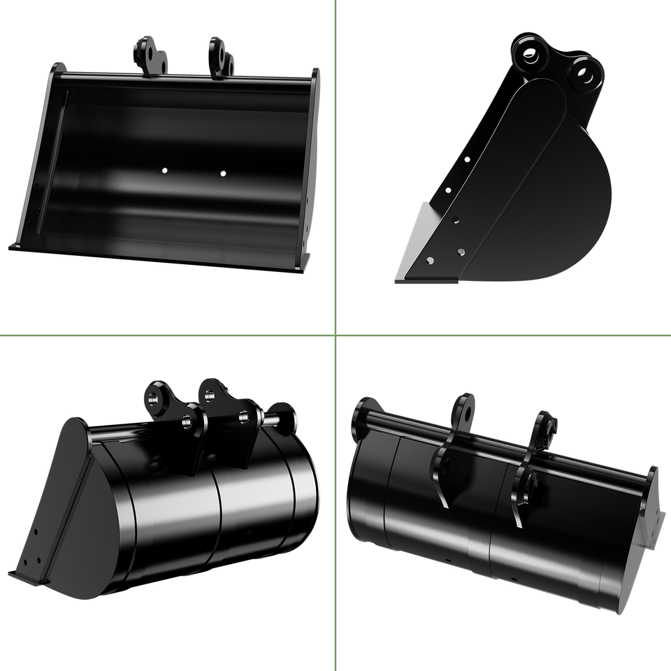 500mm Plain Mud Bucket Grading Attachment for 1 To 1.5 Tons Mini ...