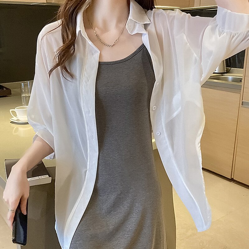 Open Front Blouses