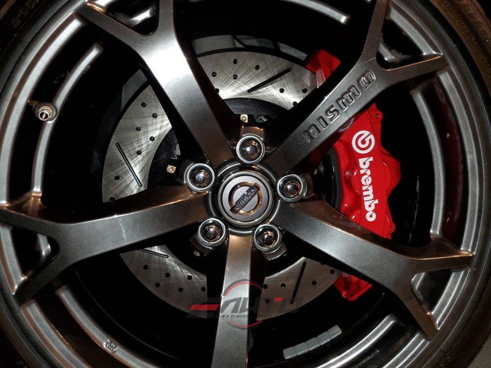 BREMBO Front GT Brake Upgrade - 6pot Caliper Black for G37S 370Z Q60 ...