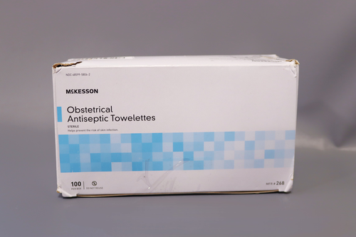McKesson Obstetrical Antiseptic Towelettes Wipes, Sterile 100ct ...