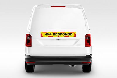 4x4 Response Fluorescent Magnetic Warning Sign | eBay UK