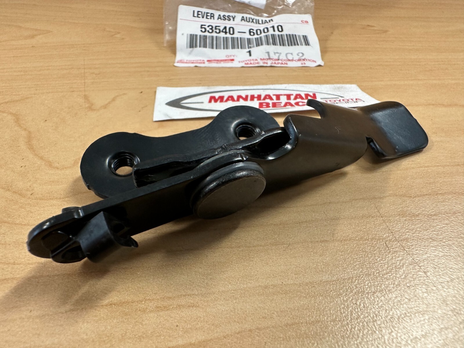 03-09 4RUNNER HOOD LEVER AUXILIARY CATCH RELEASE 53540-60010 GENUINE ...