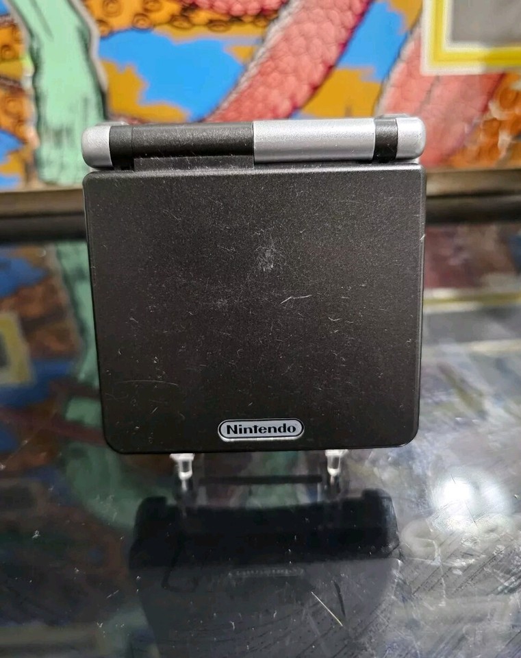 Nintendo Game Boy Advance SP Limited Edition GBA Black/Silver Handheld ...