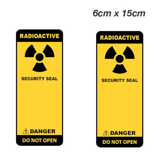 Radioactive Security Seal Label Laptop , Car Decal Sticker | eBay