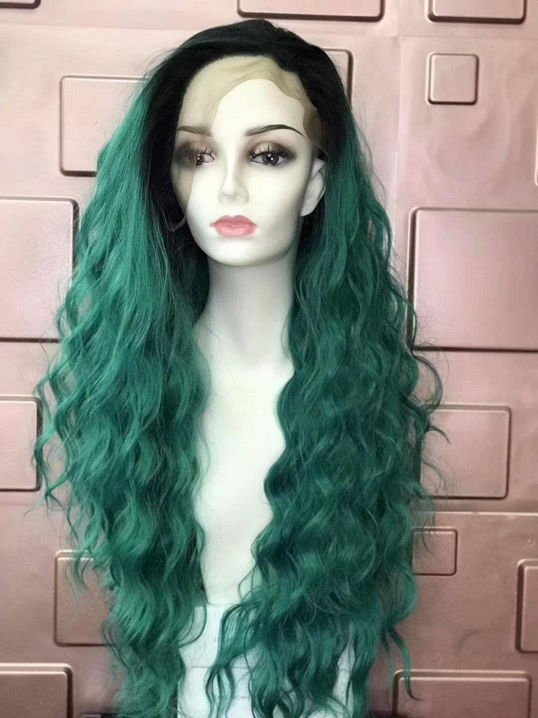 Lace Front Wig Synthetic Long Wavy Natural Hair Full Wigs AU Women AD ...