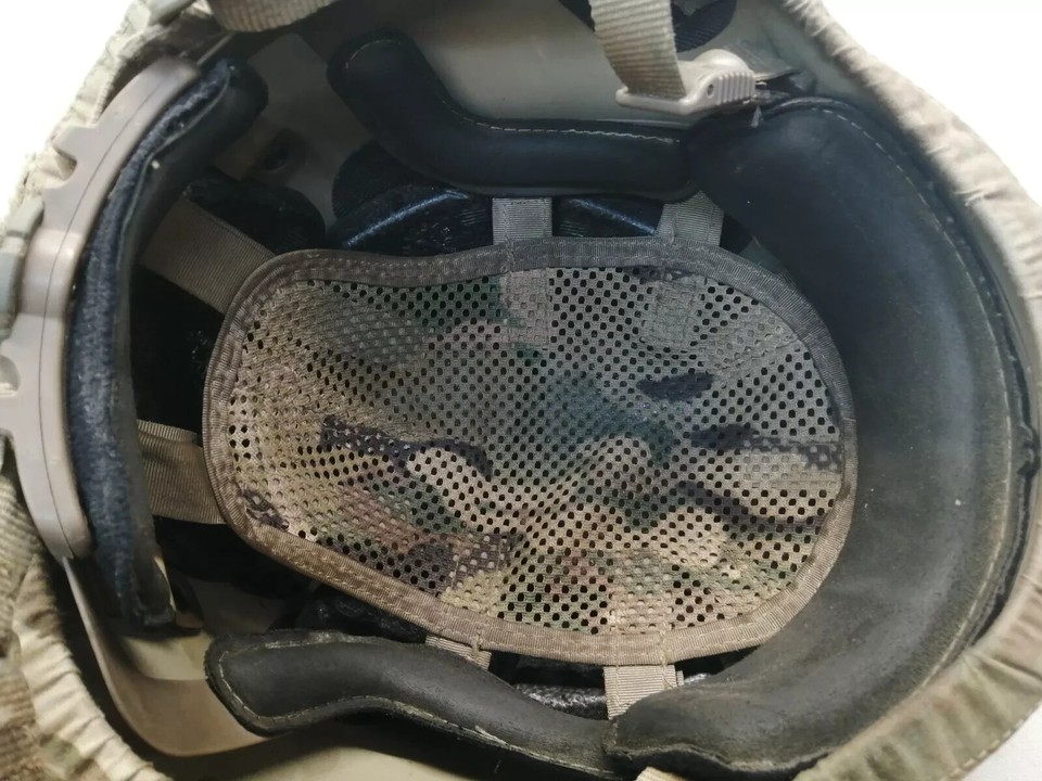 British Army Issue Virtus Revision Helmet Batlskin Cobra MTP Ballistic ...