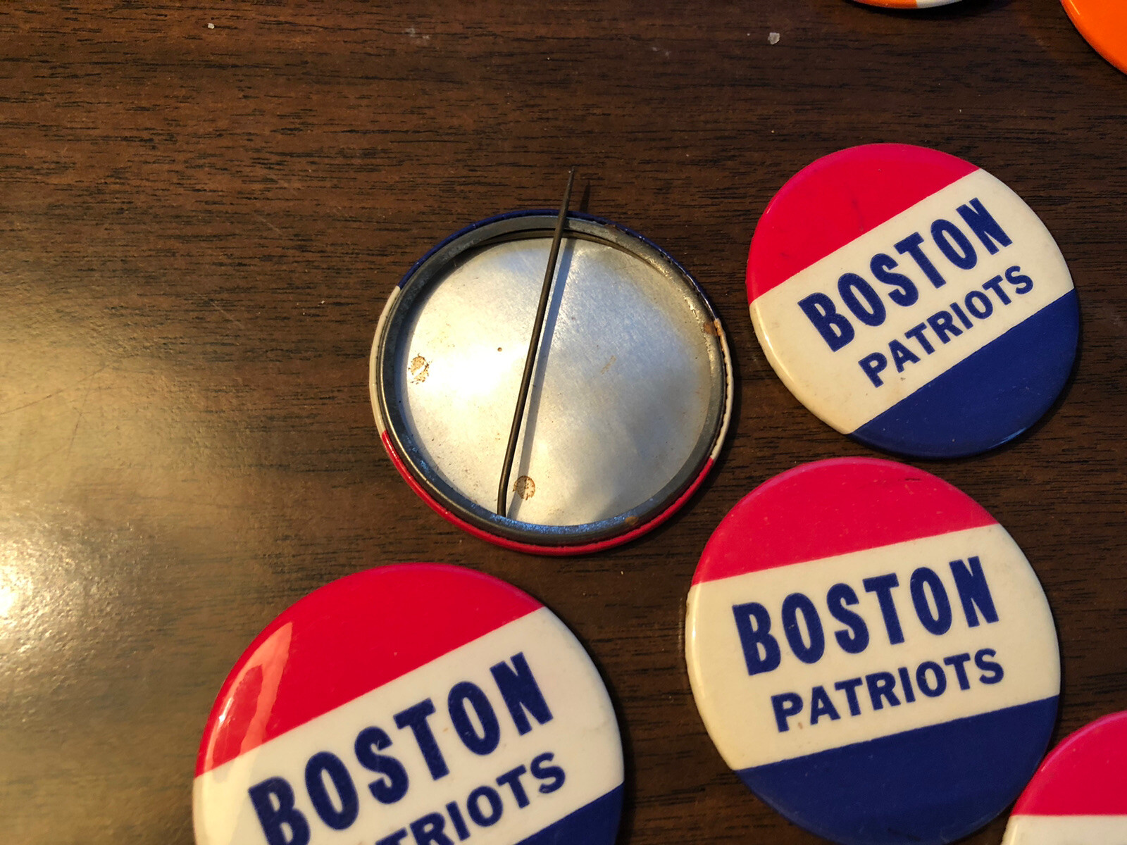 1960s Lot Of Six Original Boston Patriots 2 1/4” Pinback Pins | eBay
