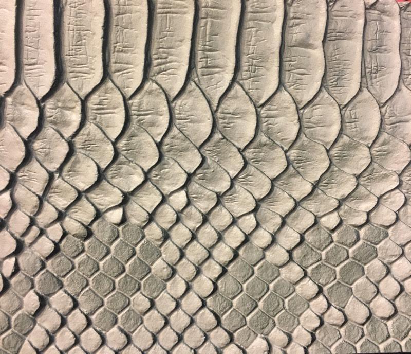 SHIPS FOLDED SNAKE SKIN SCALE 3D Texture Faux Leather Upholstery Vinyl ...