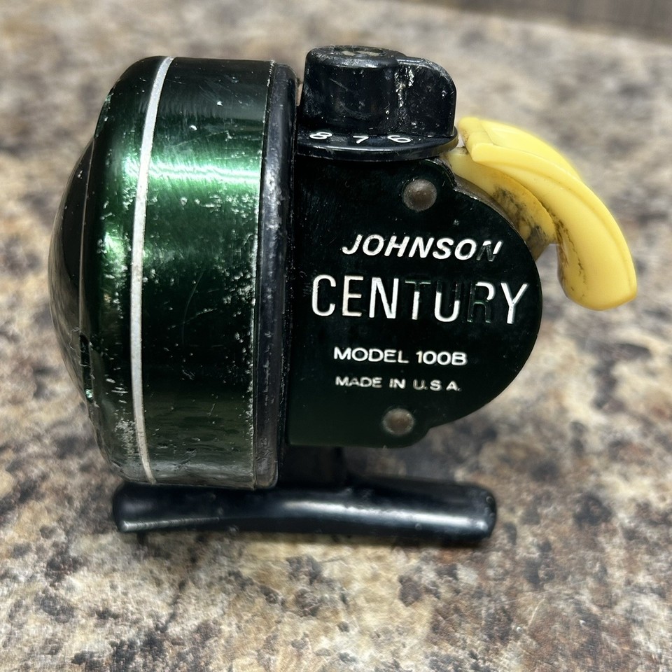 Vintage Johnson Century 100B Spincast Fishing Reel Made in the USA ...