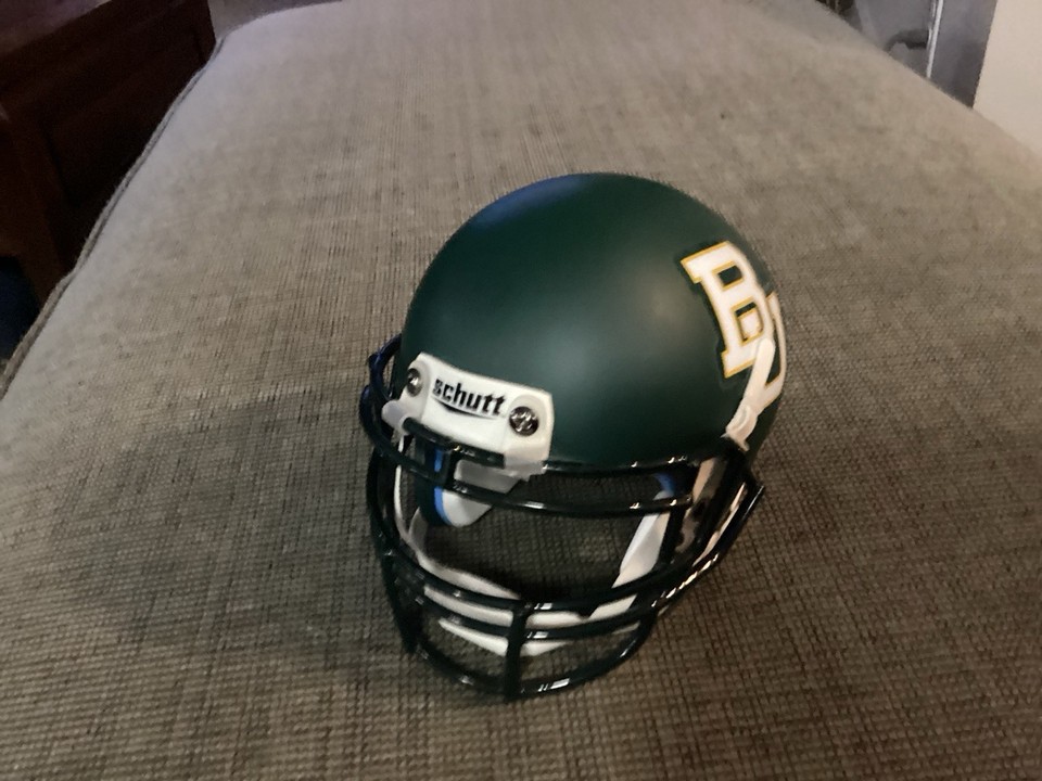 Baylor Bears BU Green NCAA Schutt Mini Football Helmet 3 5/8 - Cool | eBay
