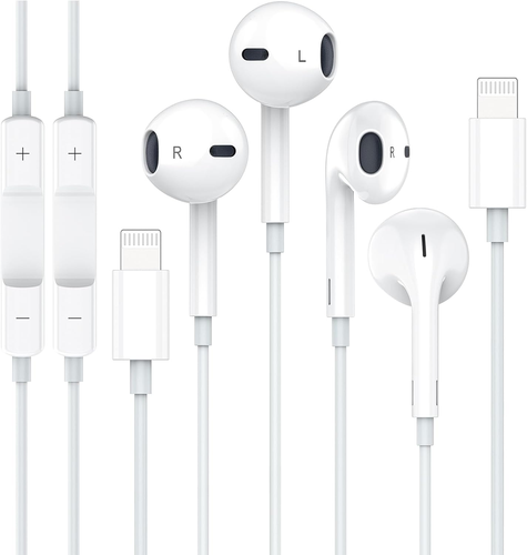 Apple Earbuds 2Pack with Lightning Connector [Apple Mfi Certified ...
