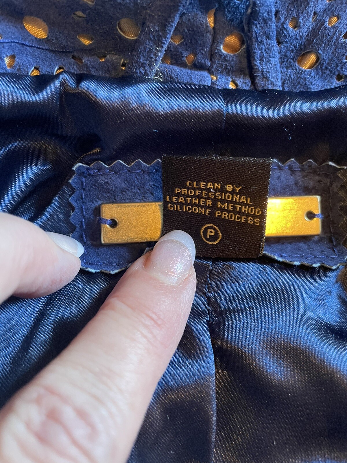 Iman Sapphire Blue Suede Jacket Women’s large | eBay