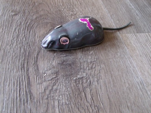 VINTAGE TIN MOUSE FRICTION TOY 3 INCH LONG | eBay