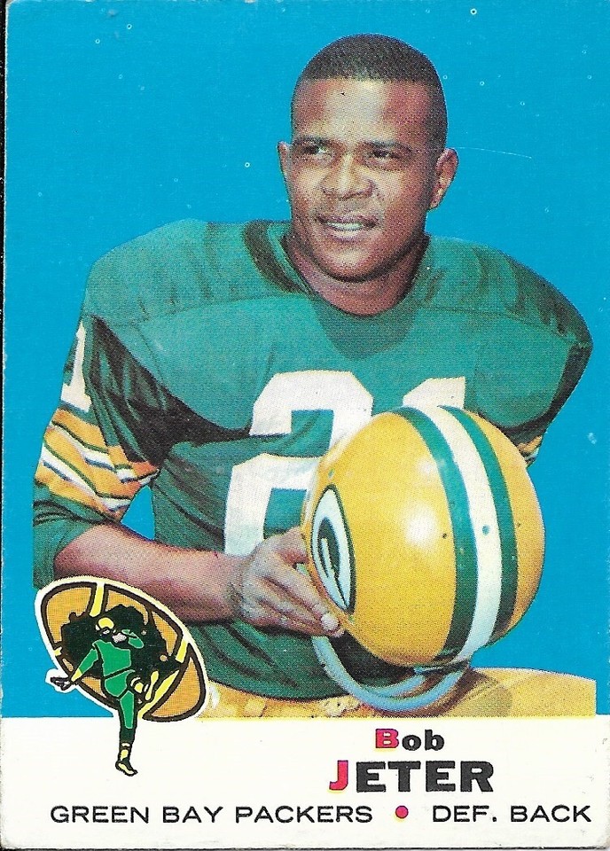 1969 Topps Bob Jeter 7 Green Bay Packers Football Card Vintage | eBay