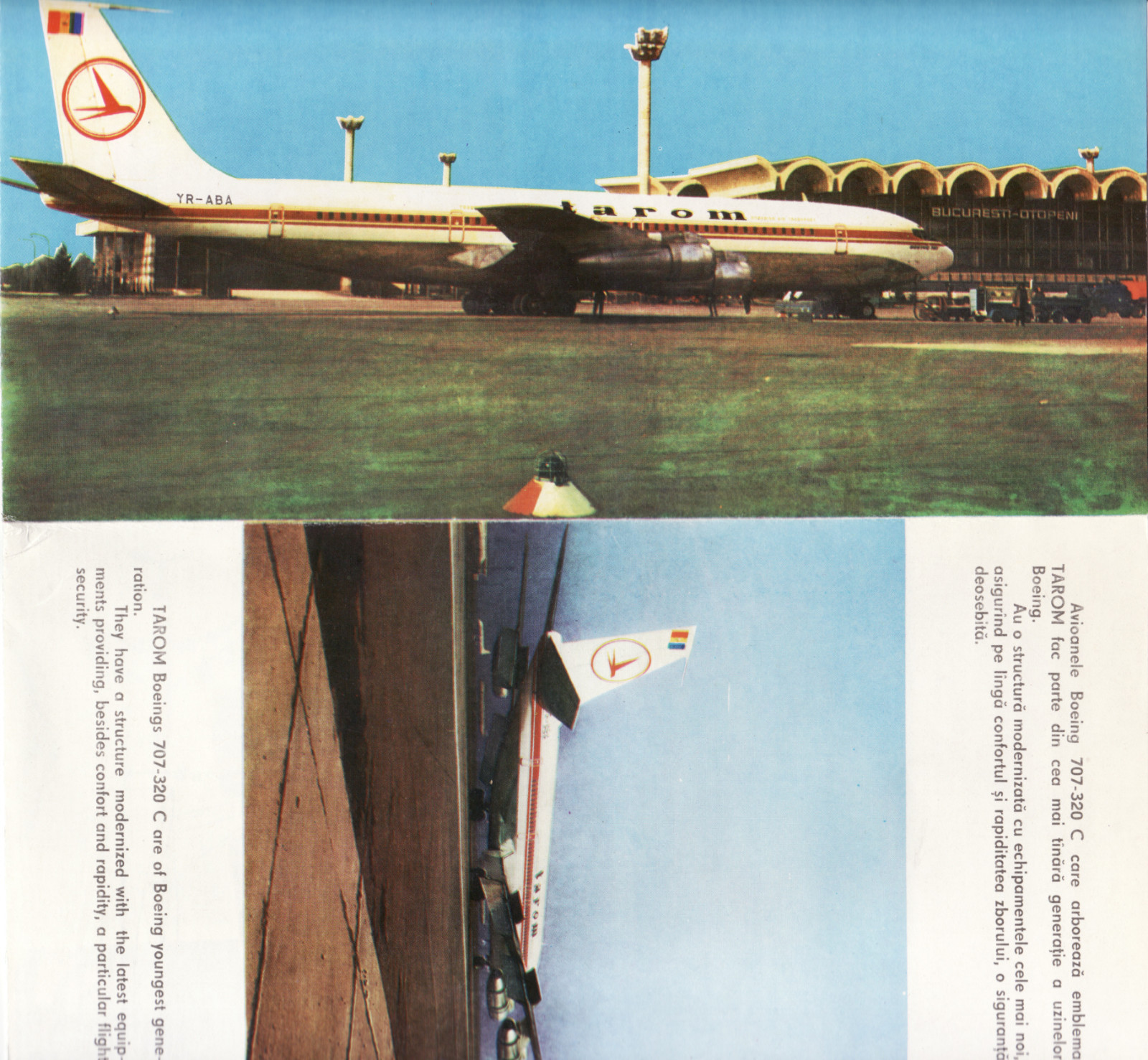 Old Romania Communist TAROM Airlines Presentation Brochure Boeing 707 ...