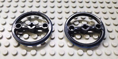 LEGO Lot of 2 Black Large Technic Pulley Wheels | eBay
