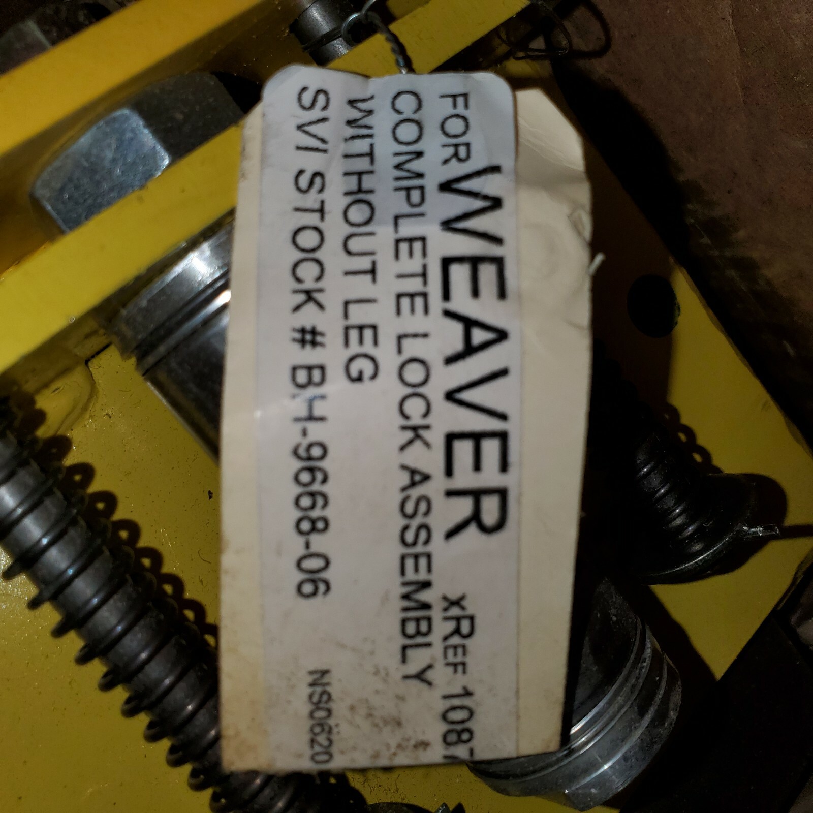 SVI BH-9668-06 Weaver Complete Lock Assembly without Leg 1087831 | eBay