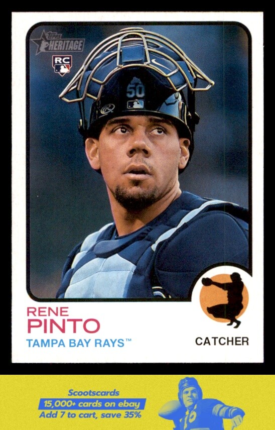 2022 Topps Heritage Rene Pinto RC #667 Tampa Bay Rays | eBay