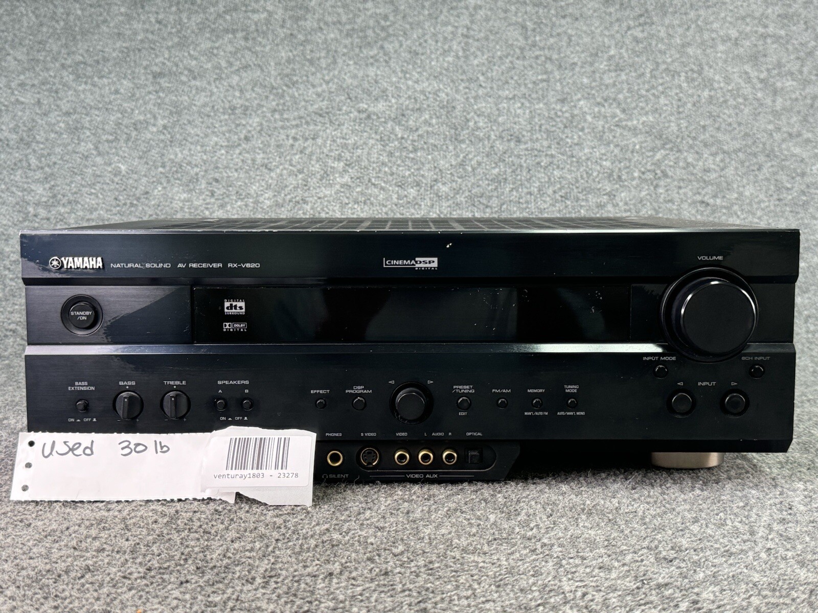 Yamaha RX-V620 Natural Sound AV Receiver 5.1 Channel Surround Sound ...