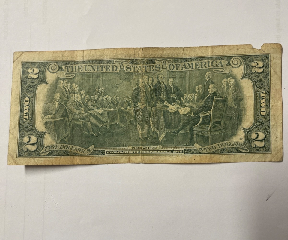 1976 $2 Dollar Bill Low Serial # With Double Digits, VERY RARE, U.S.A ...