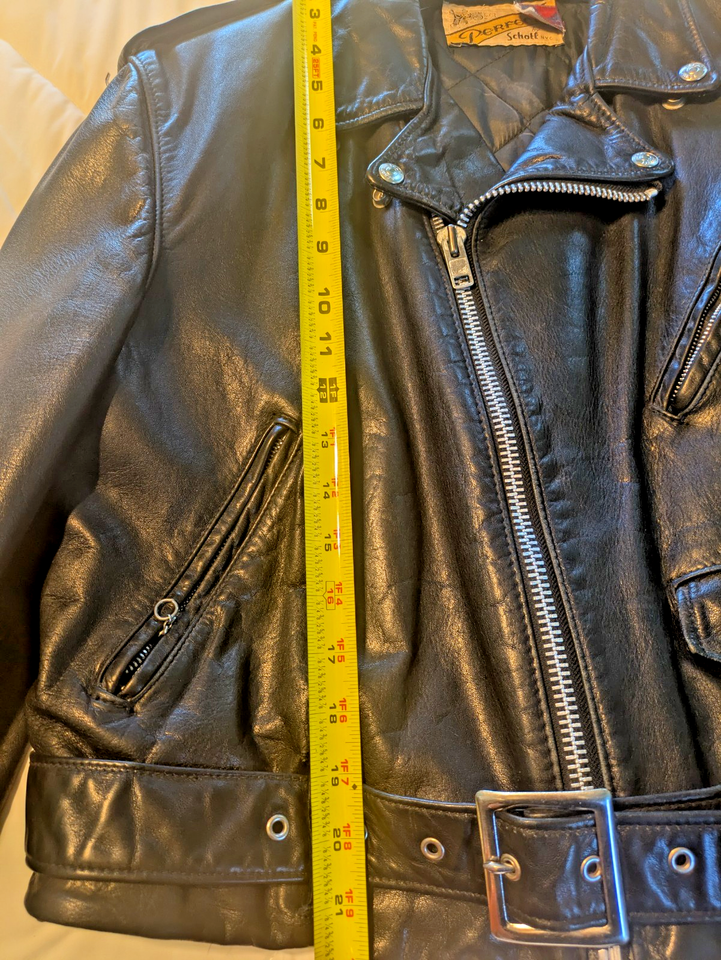 Vintage Schott 118 Perfecto NYC Black Leather Motorcycle Jacket [Size ...
