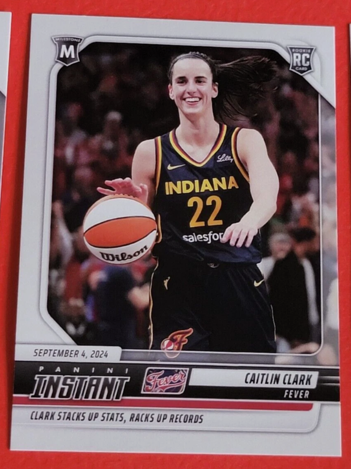 CAITLIN CLARK ROOKIE CARD #d PSA MINT 9 + STATS RECORDS CARD #d + ALL ...