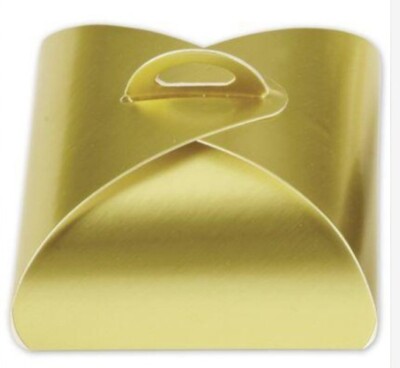 Paper Truffle Tote Gold Color Bakery 50pcs Disposable Food Gift Boxes ...