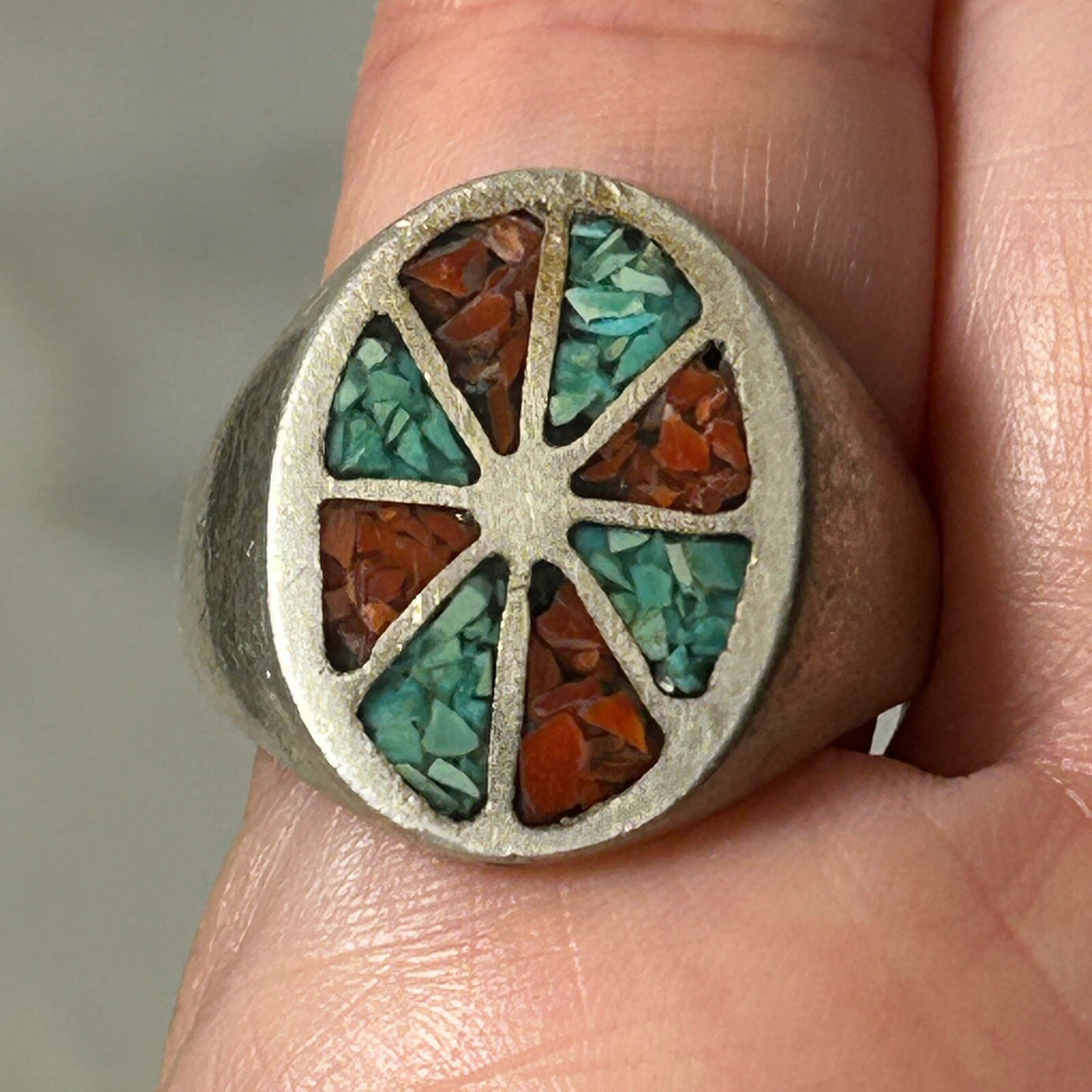 Native American Hogan Symbol Sterling Silver Turquois… - Gem