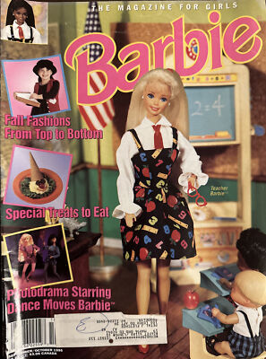 * Barbie Magazine for Girls - September / October 1995 * Teacher Barbie ...