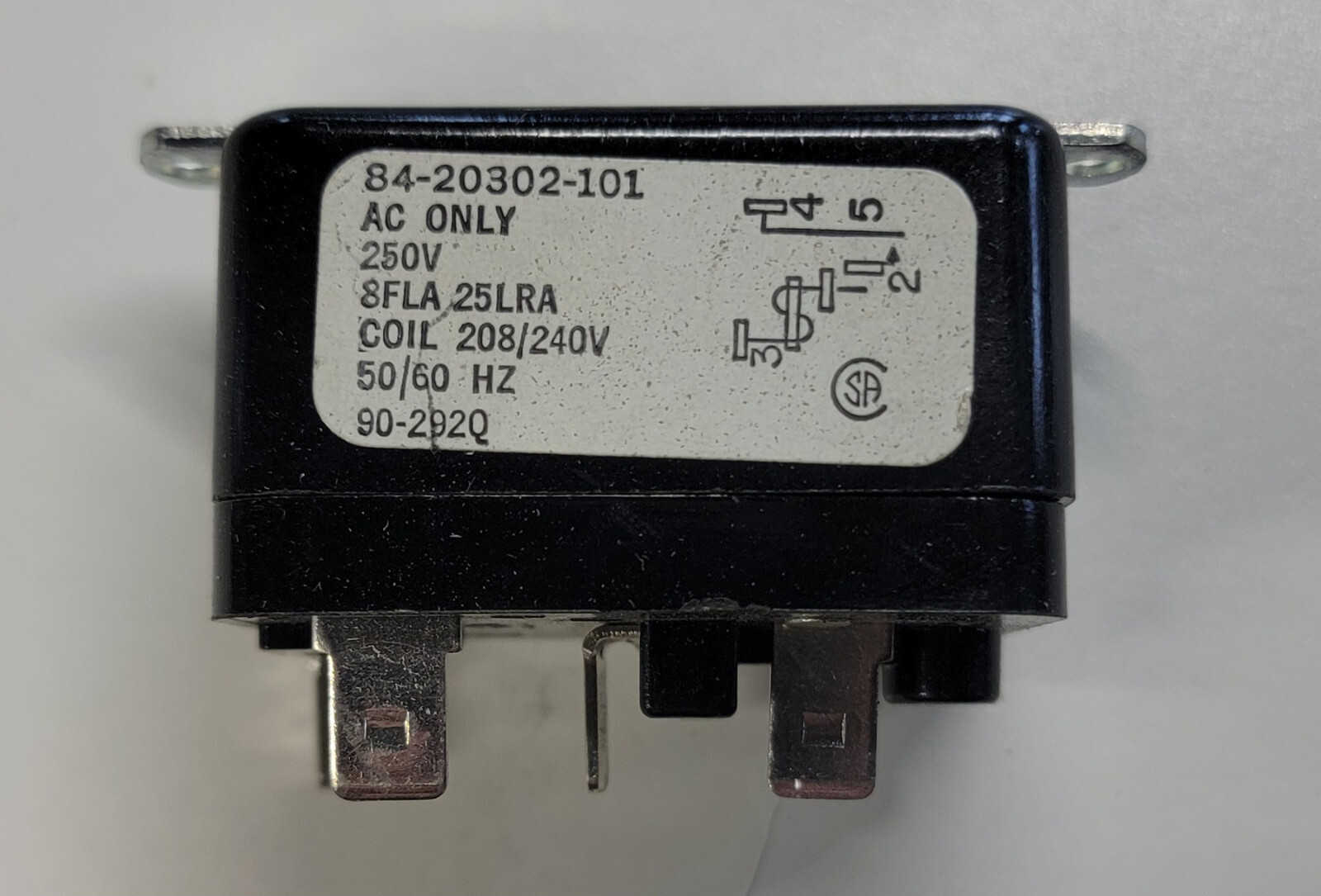 Steveco 90-292Q Relay SPNO 8A @ 125VAC 230/240V Coil Type 84 New Old ...