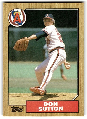 1987 Topps Baseball Cards Don Sutton California Angels #673 | eBay