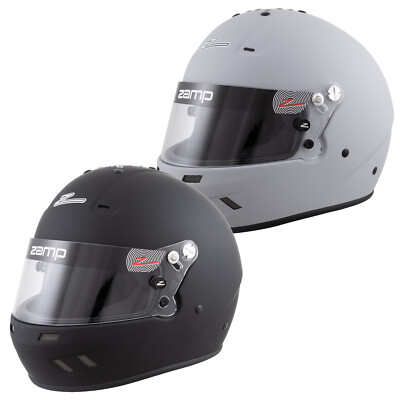 RZ59 Zamp Helmet - RZ-59 FHR SA2020 Matte Grey / Black Hans Compatible ...