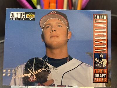 1993 UPPER DECK COLLECTOR'S CHOICE SILVER SIG # 21 BRIAN ANDERSON ...
