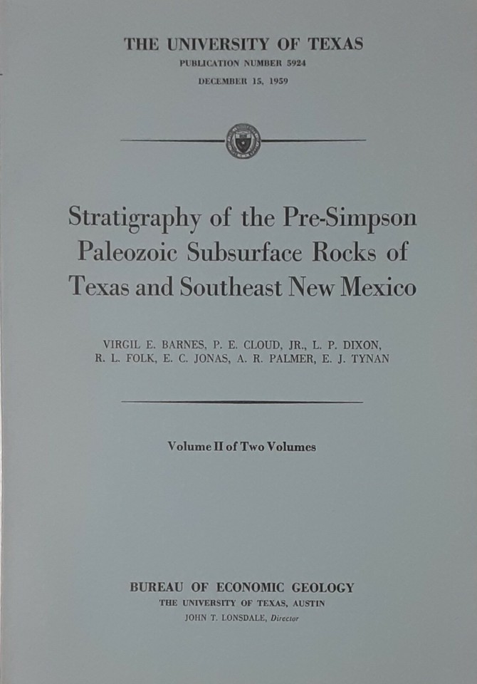 Stratigraphy of the Pre-Simpson Paleozoic Subsurface Rocks of Texas and ...