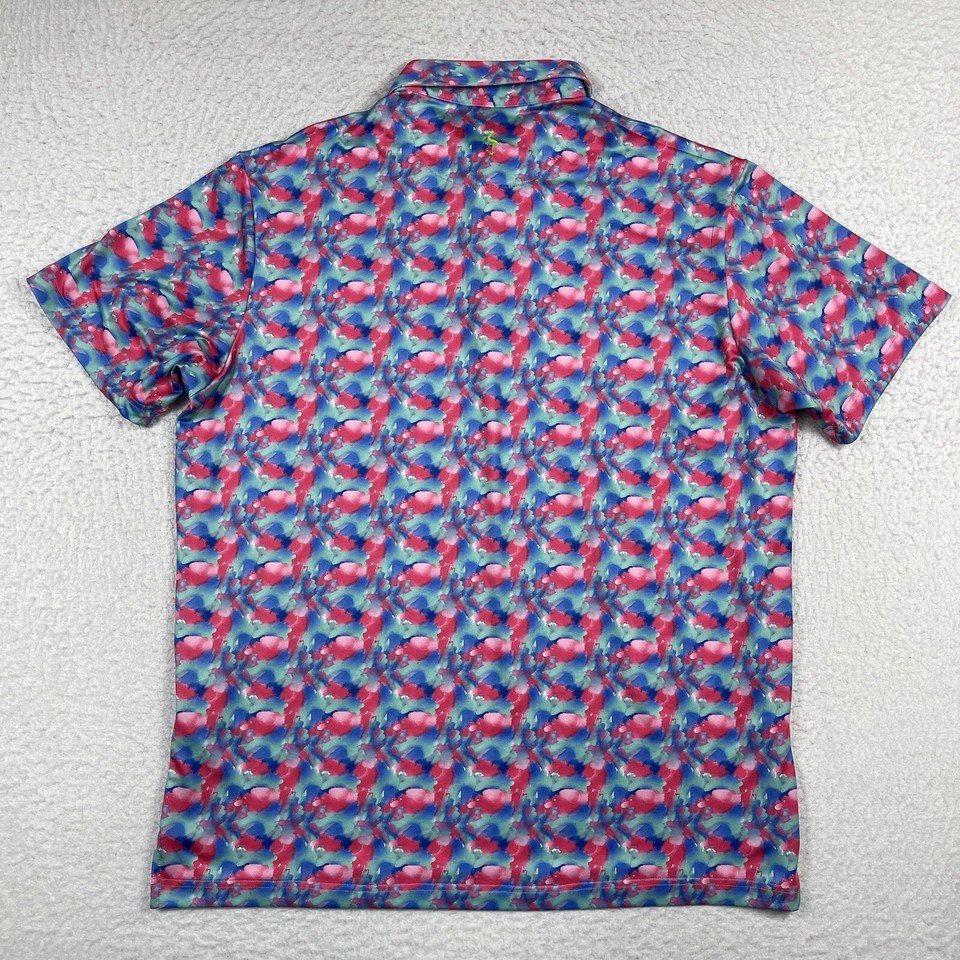 Tailorbyrd Polo Shirt Mens XL Preppy Golfer Loud Colorful Vibrant ...