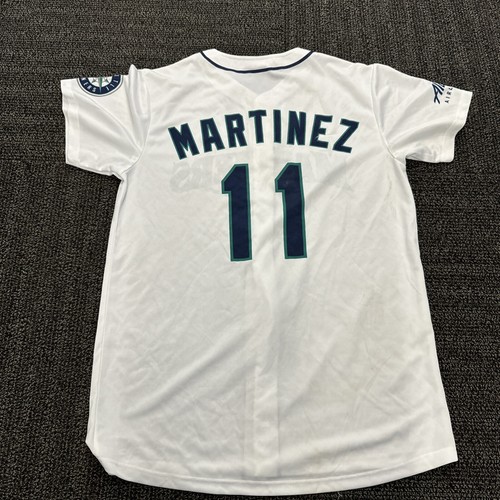 Seattle Mariners #11 Edgar Martinez Med White Jersey 2017 SGA Stadium ...