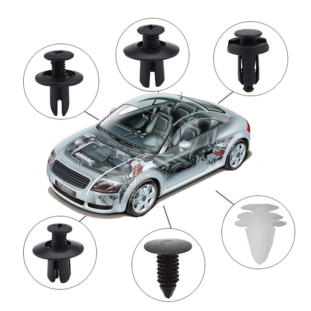 150x Car Body Trim Clips Fastener Rivet Retainer Bumper Panel Push Pin ...