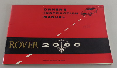 Operating Manual Rover 2000 Basic, TC + Automatic From 08/1966 | eBay