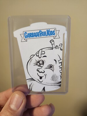 2024 Topps GPK Kids At Play 1/1 Sketch Card 40a Unstiched Mitch, 40b ...