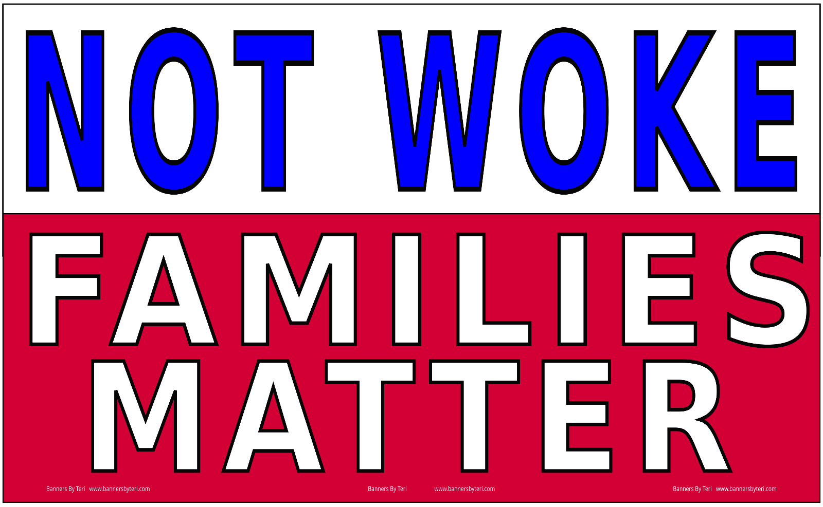 WOKE FREE ZONE Banner With VARIATIONS - Vinyl Signs - Fast Ship ...