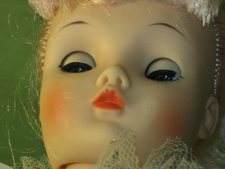 UNEEDA Vintage 1960's Hard Plastic 20" Walker DOLL Pink Hair FAIRY ...