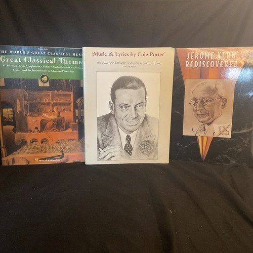 Lot Of 3 Sheet Music Books Kern Porter Classic Piano Hal Leonard | eBay