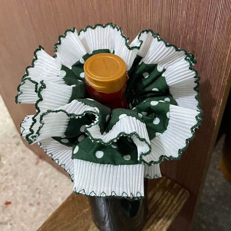 French Dotted Scrunchy Aesthetic Hair Scrunchies Female Daily Hair ...