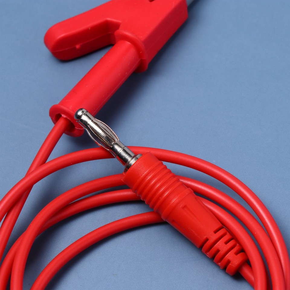 2 Pcs Stackable Banana Plug Wire Volt Meter Cable to Clip Test Probe | eBay