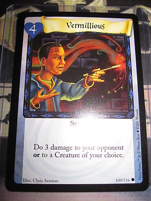 HARRY POTTER TRADING CARD GAME TCG BASIC VERMILLIOUS 109/116 COM ...