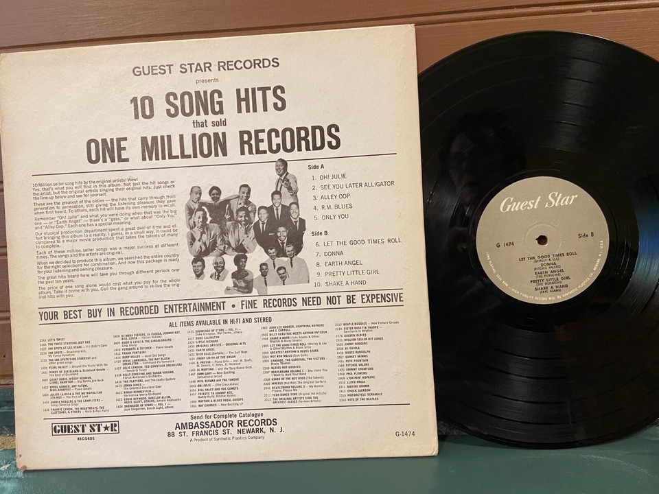 10 songs Hits - Only You -Platters- Shake A Hand - Fay Adams Lp VG+/Ex ...