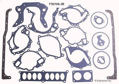 1987-1991 Ford H.O. 351W 5.8L V8 Windsor Engine Rebuild Kit ...