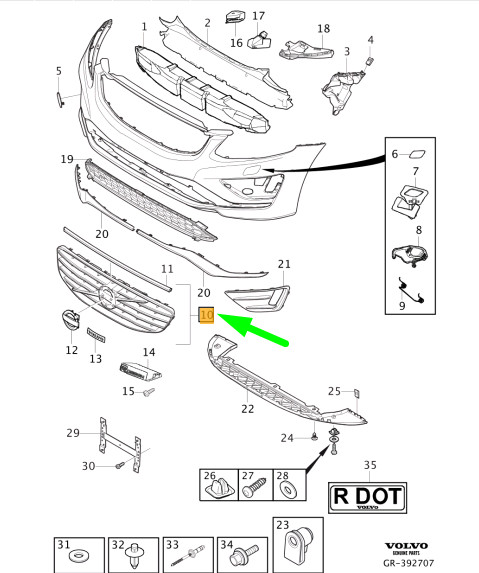 For Volvo XC60 2016-2017 Volvo 31425885 Front Upper Grille for sale ...